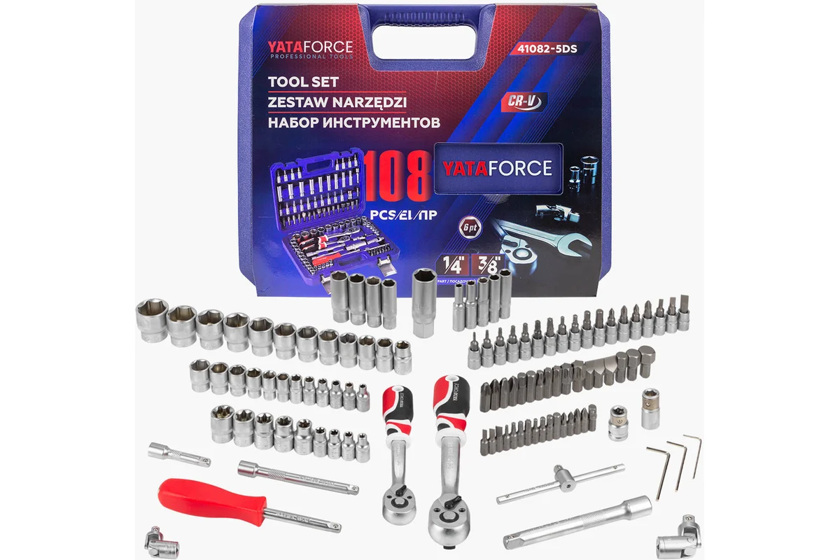 ინსტრუმენტების კრებული - YATAFORCE 108 / YF-41082-5DS - Bordo - ონლაინ მაღაზია